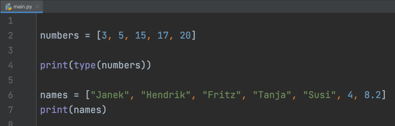 Python Liste erstellen [mit Video] Problemstellung + Anwendung!