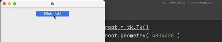 Das Tkinter Button Widget [mit Video]