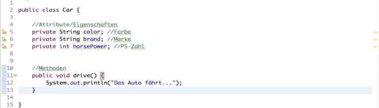 Methoden in Klassen definieren und aufrufen [mit Video]