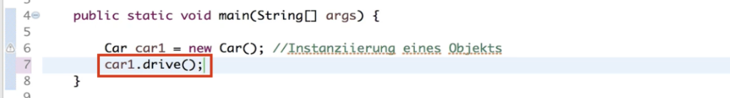 Methoden in Klassen definieren und aufrufen [mit Video]
