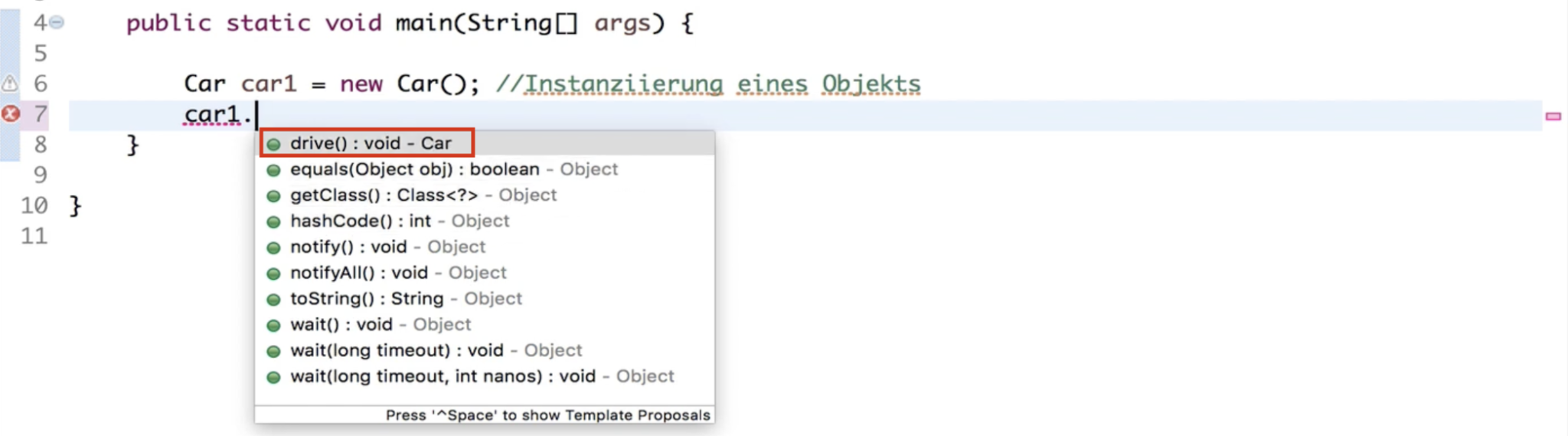 Methoden in Klassen definieren und aufrufen [mit Video]