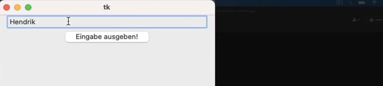 Das Tkinter Entry Widget [mit Video]