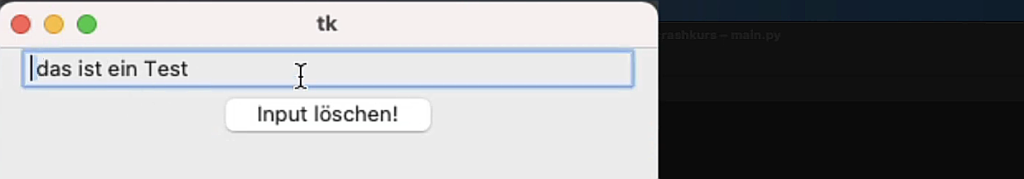 Das Tkinter Entry Widget [mit Video]
