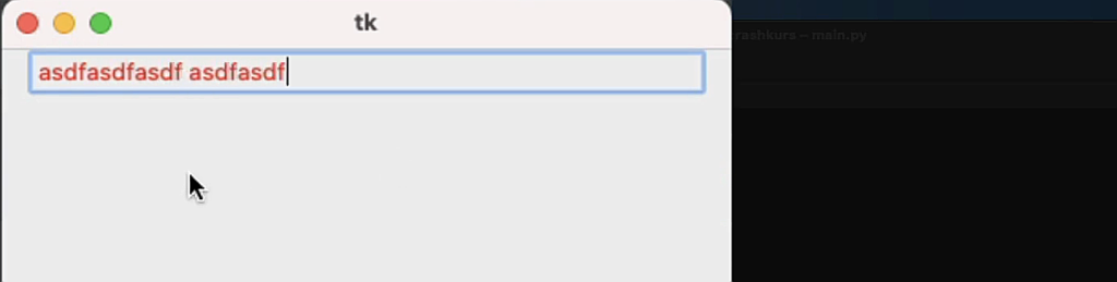 Das Tkinter Entry Widget [mit Video]