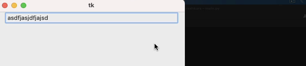 Das Tkinter Entry Widget [mit Video]